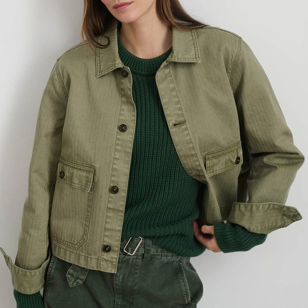 Alex Mill Marfa Work Jacket - Vintage Olive Herringbone | Garmentory
