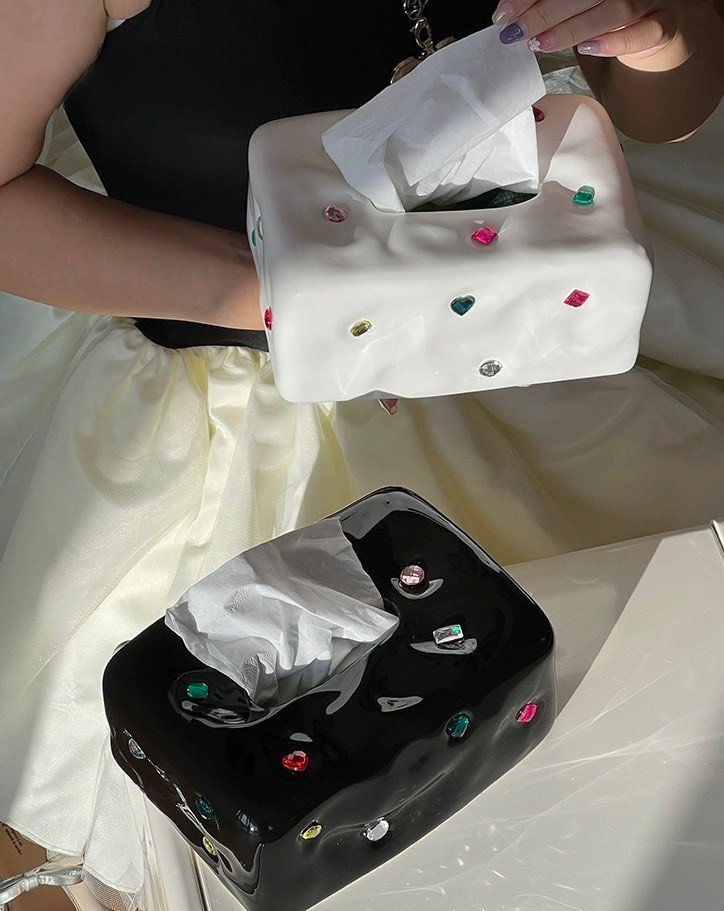 INSPECIAL HOME Gemstone Tissue Box Cover | Garmentory