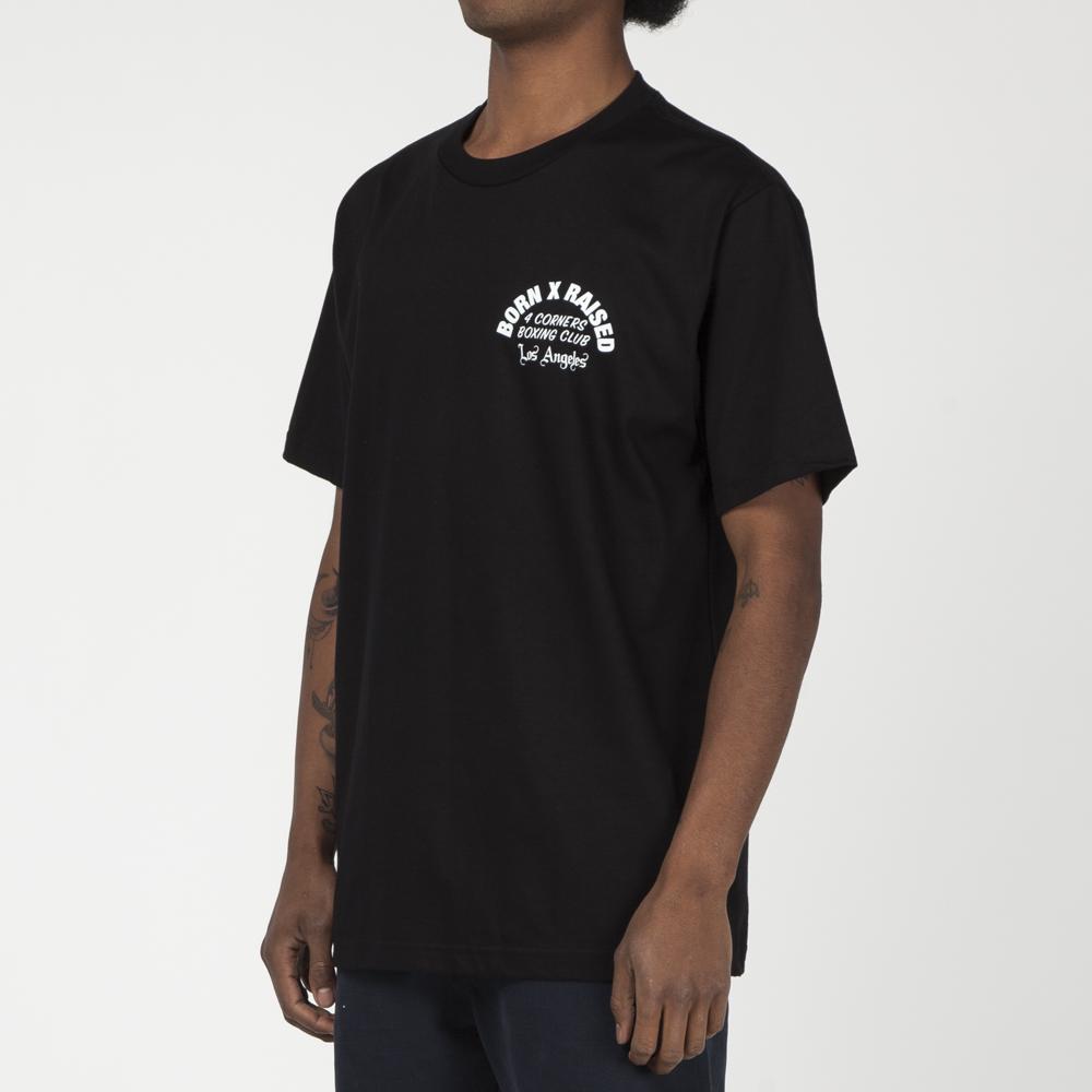 Born x Raised 4 Corners Boxing Club T-Shirt - Black | Garmentory
