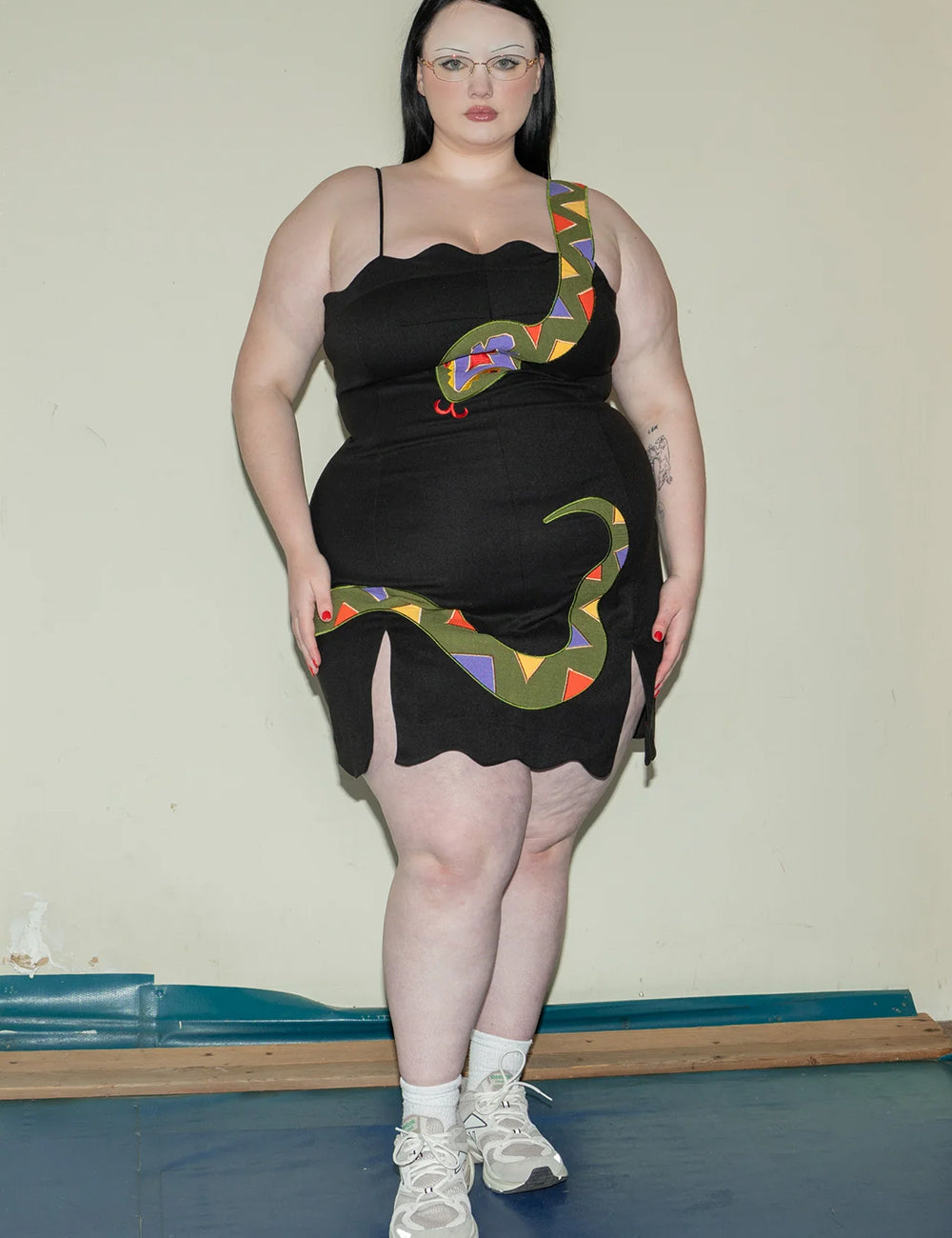 Fashion Brand Company Black Snake Mini Dress - Black/Multi | Garmentory