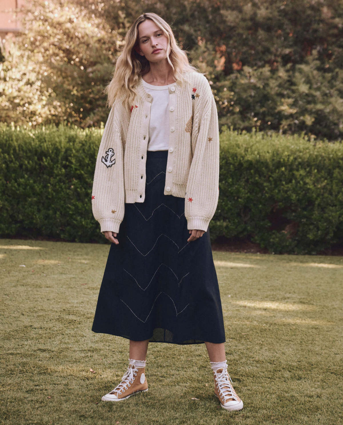 The Great. Collegiate Cardigan - Natural | Garmentory
