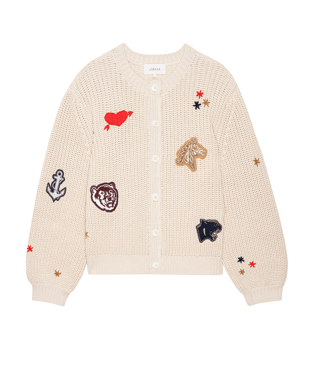 The Great. Collegiate Cardigan - Natural | Garmentory