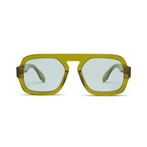 Elisa Johnson Jane Sunglasses - Olive Green | Garmentory
