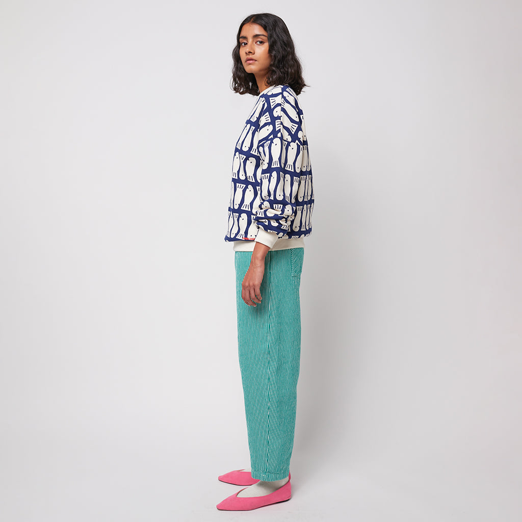 Bobo Choses Woman Lucky Fish Sweatshirt - Navy Blue | Garmentory
