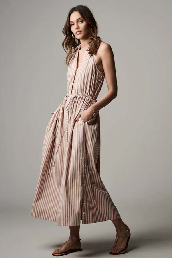 Hevron Stella Dress - Blush Stripe | Garmentory
