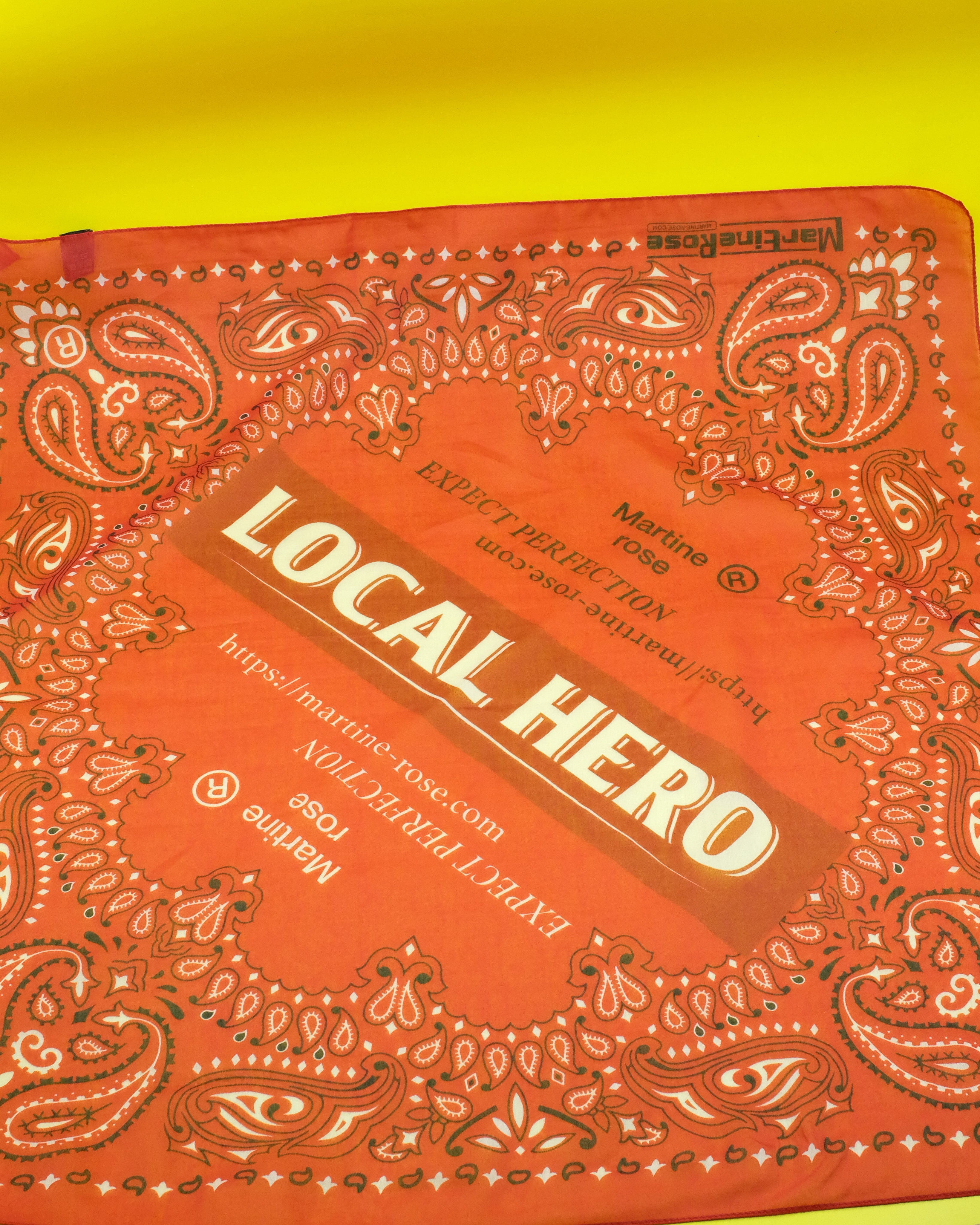 Martine Rose Local Hero Bandana - Red | Garmentory