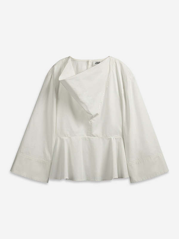 Future Classics Folded Collar Top - Pure White | Garmentory