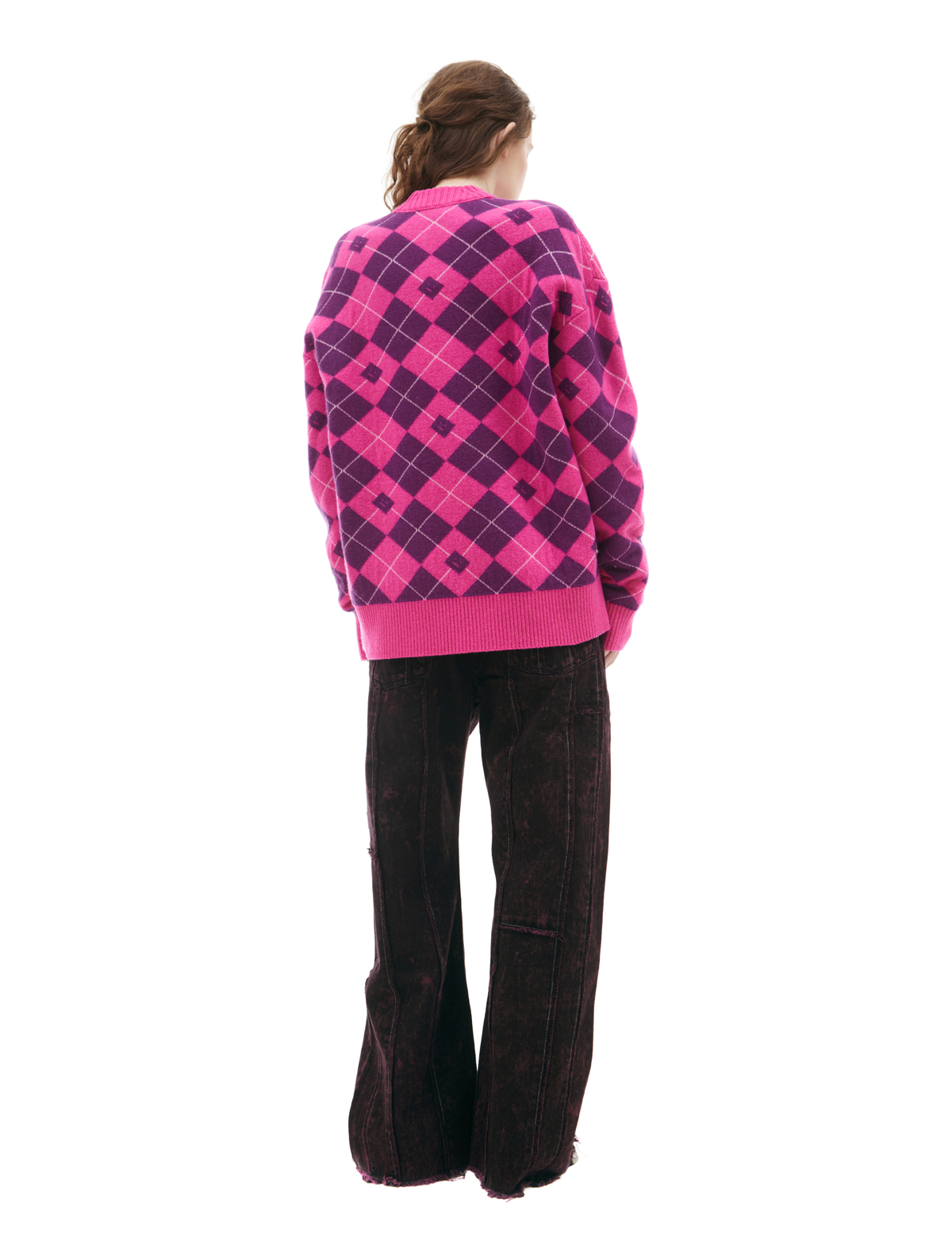 Acne Studios Monoprint Wool Sweater - Pink | Garmentory