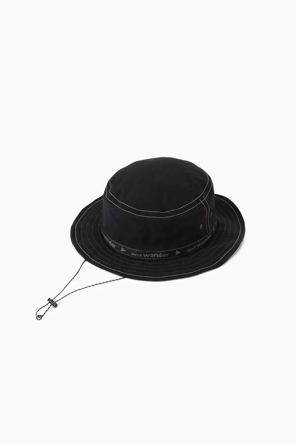 and wander Tape Bucket Hat - Black | Garmentory