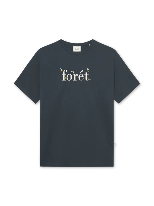 forét Amber Bee T-Shirt - Navy | Garmentory
