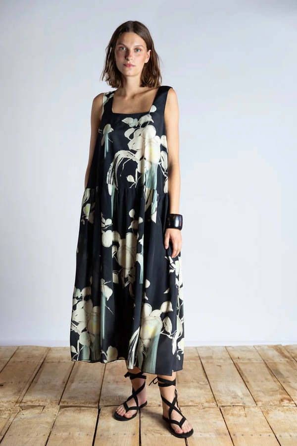 Psophia Sumi-e Japanese Print Dress - Multi | Garmentory