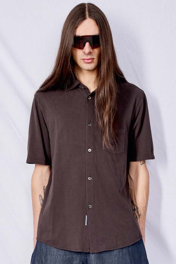 Our Legacy Super Mall Piquet Analog Shirt - Deep Brown | Garmentory