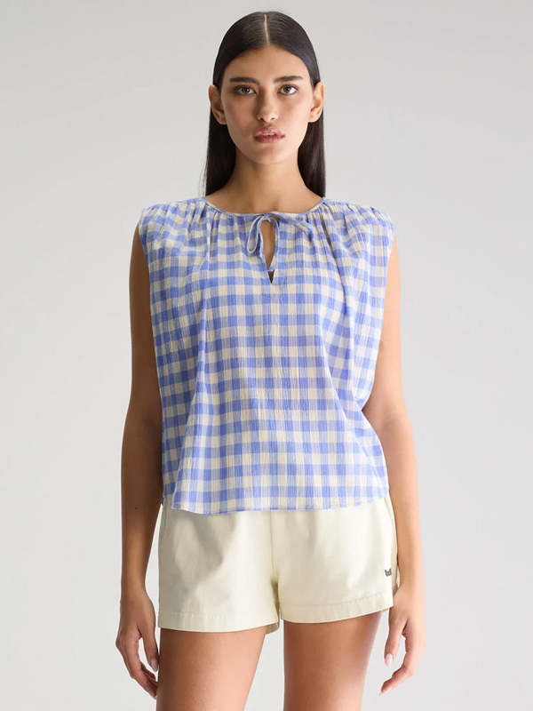 Bellerose Halison Blouse - Blue/White | Garmentory