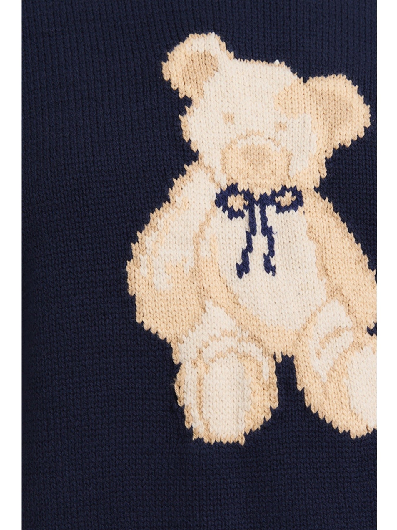 Le Lis Lizette Teddy Bear Sweater - Navy | Garmentory