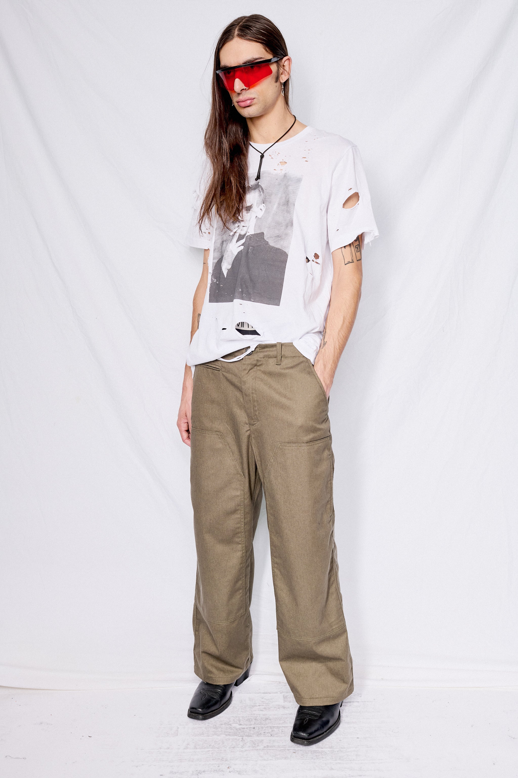 Assembly Full Pant - Grey Drill Denim | Garmentory