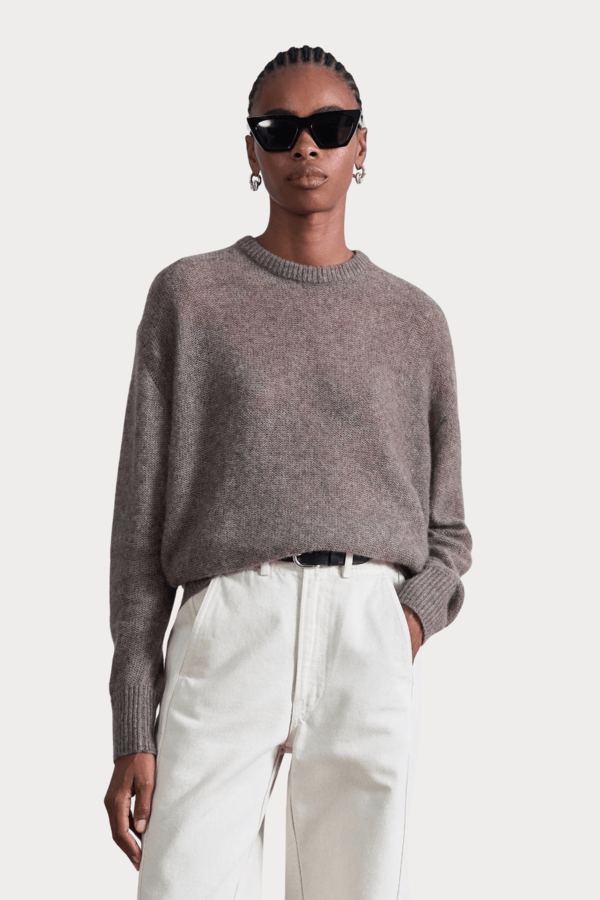Apiece Apart Softest Tissue Weight Sweater - Hazelnut | Garmentory
