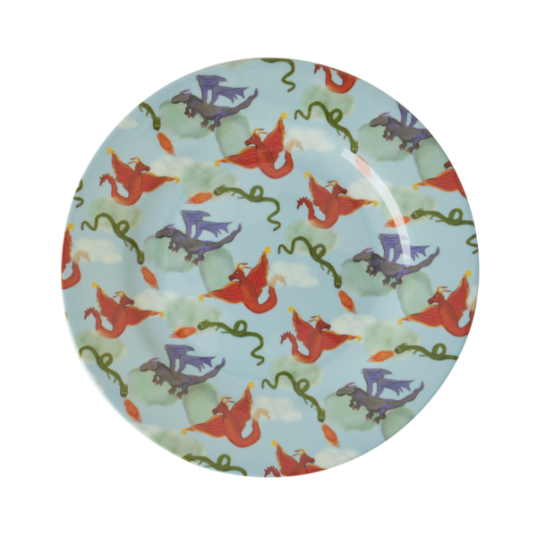 Rice Lunch Plate - Dragon Print | Garmentory