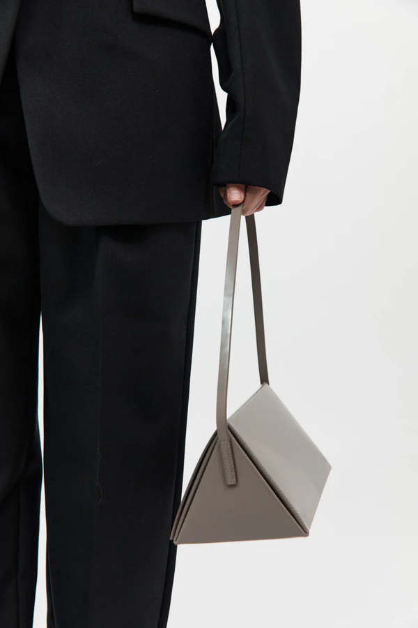 St. Agni Triangle Origami Shoulder Bag - Slate | Garmentory