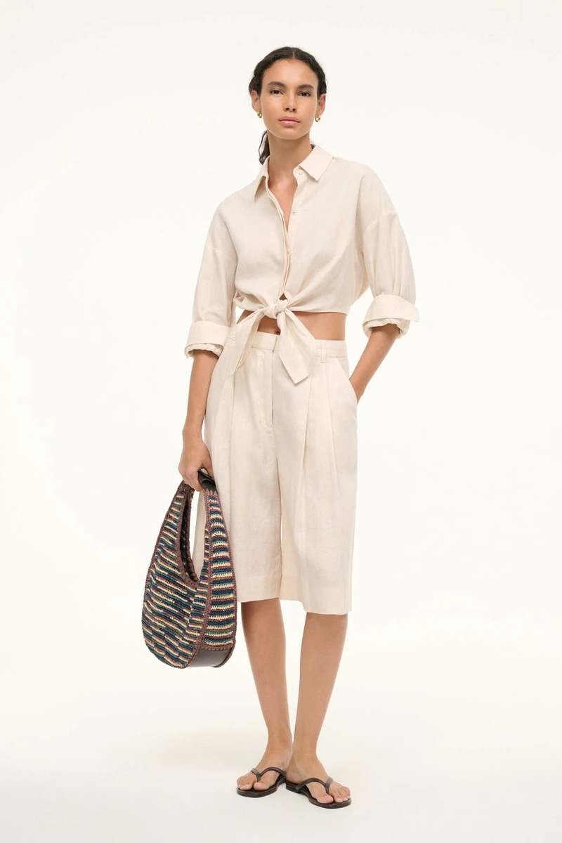 Staud Lisa Linen Top - Natural | Garmentory