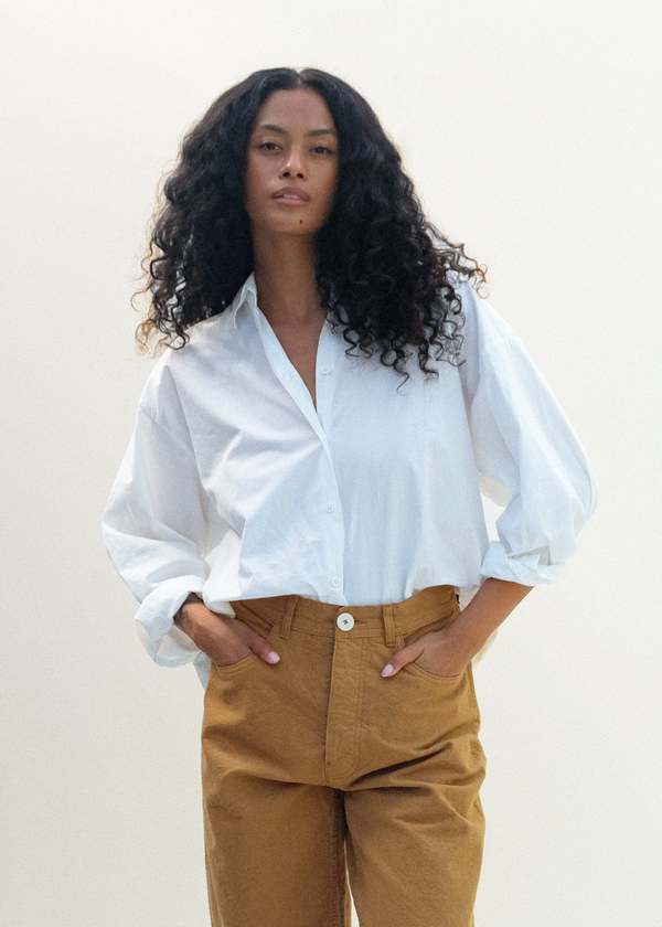 Jesse Kamm Alberta Shirt - Salt | Garmentory