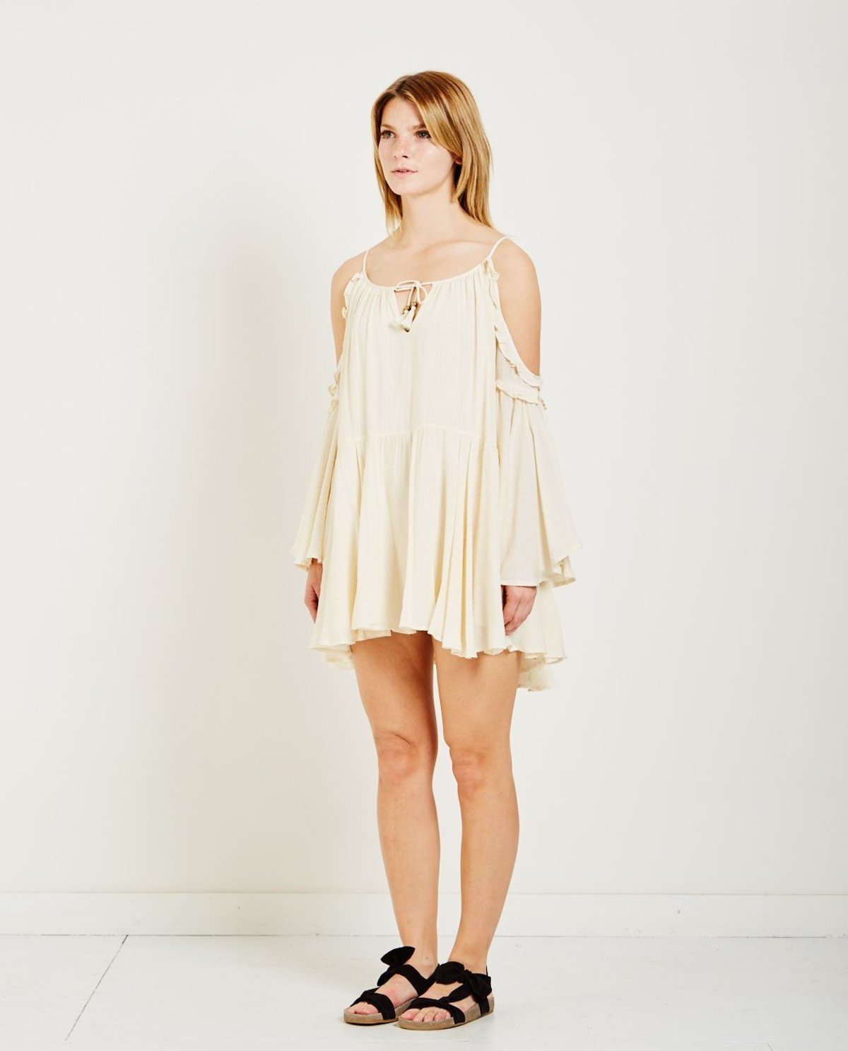 SPELL & THE GYPSY FLORENCE MINI DRESS - CREME BRULEE | Garmentory