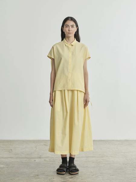 Nicholson & Nicholson Kanon Poplin Skirt - Green | Garmentory