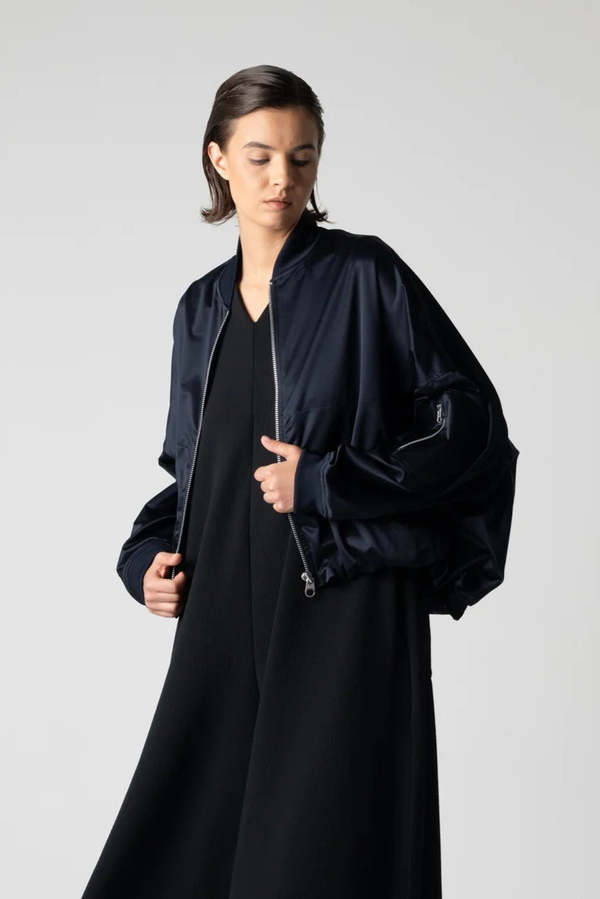 COG The Big Smoke Laney Puffy Bomber - Navy | Garmentory