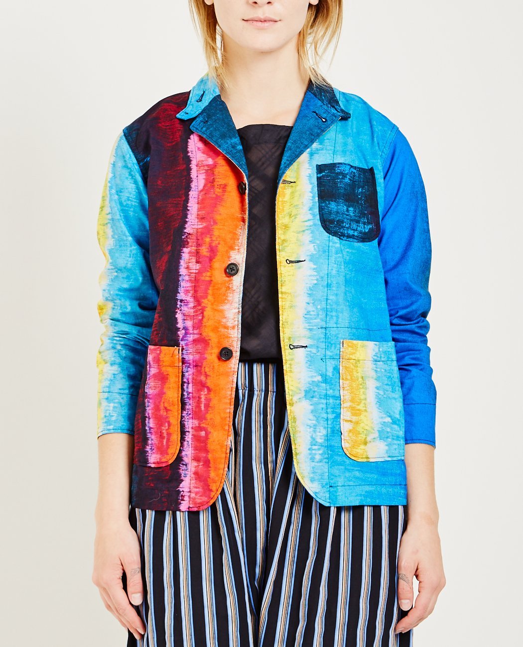 Engineered Garments LOITER JACKET - MULTISUNSET BURST | Garmentory