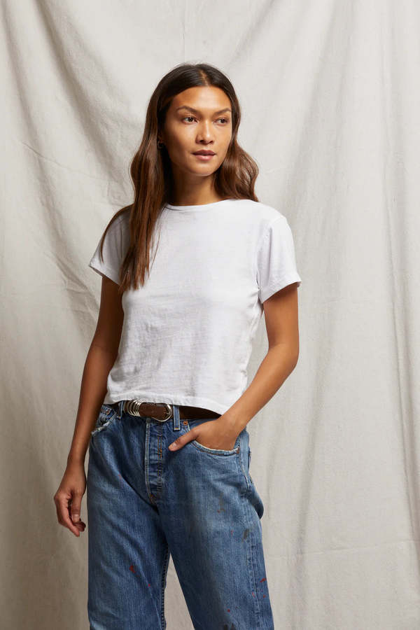 Perfect White Tee Lisa Slim Crew Tee | Garmentory