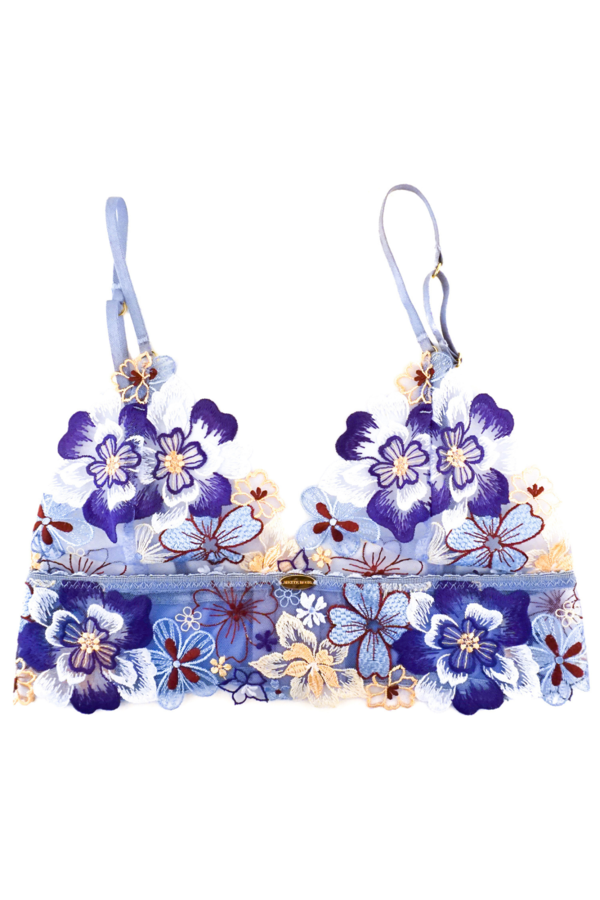 Nette Rose Bonnie Midline Bralette - Purple | Garmentory