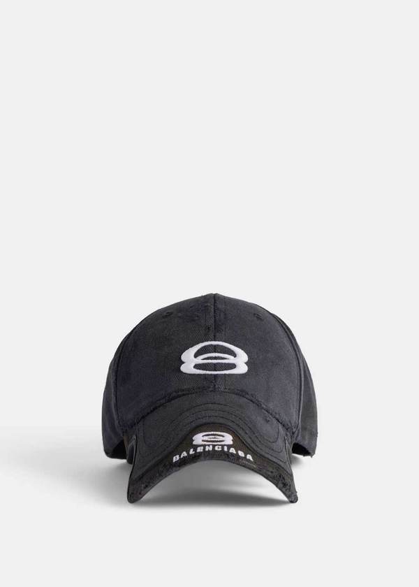 Balenciaga Double Unity Cap - Black | Garmentory