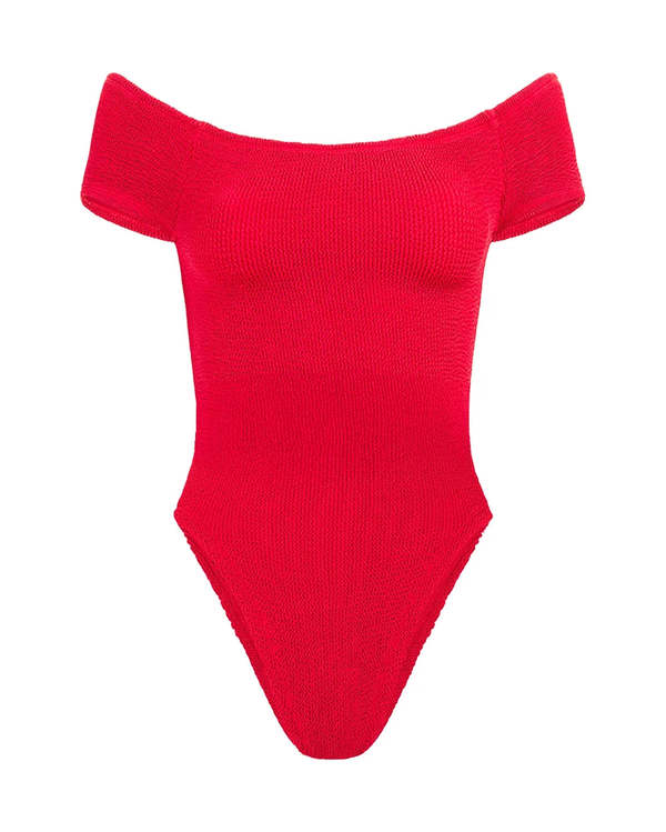Hunza G Grace Swim - Red | Garmentory