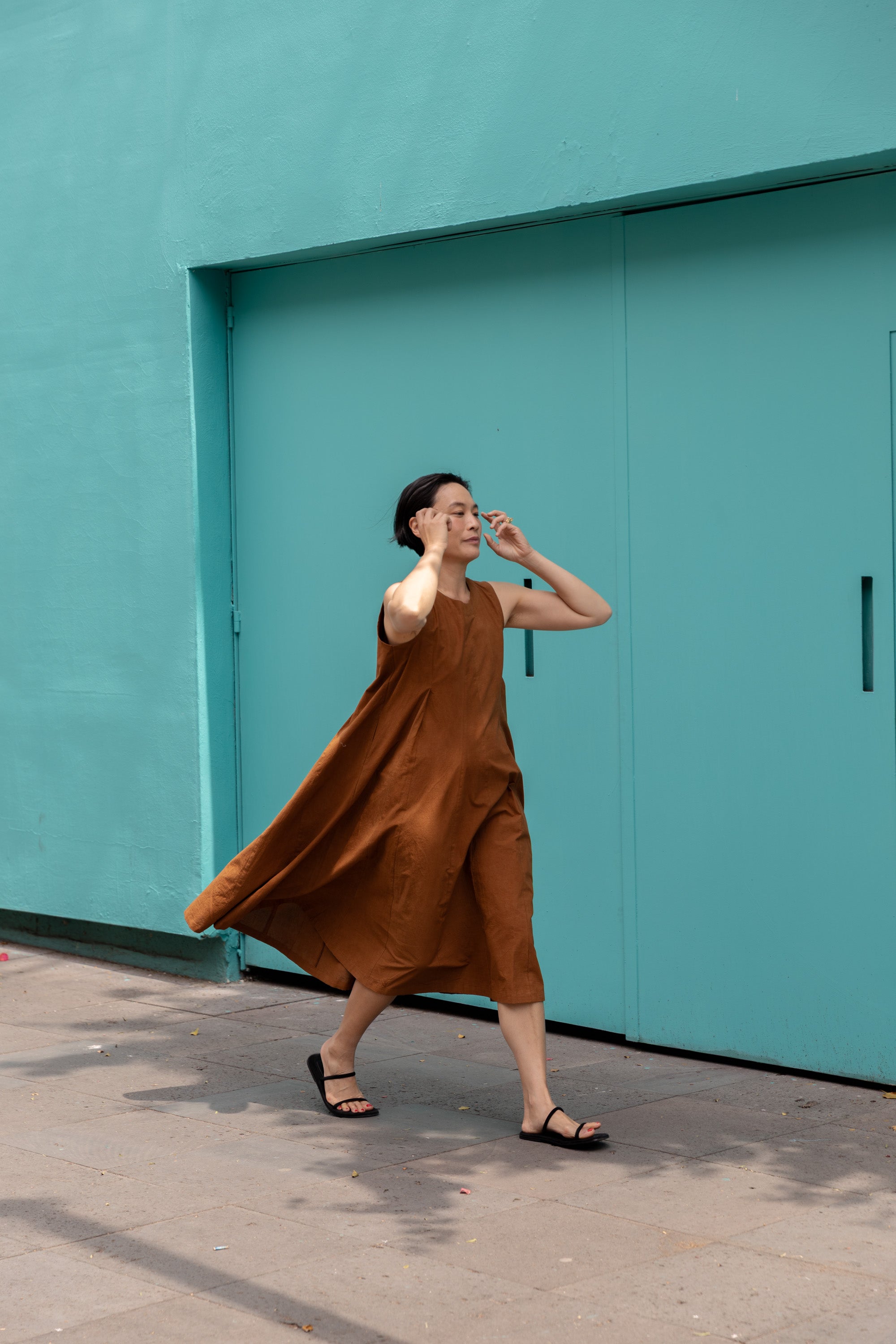 World of Crow Chelsea Dress - Brown | Garmentory