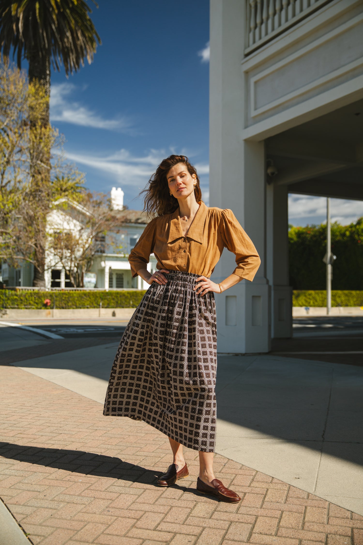 World of Crow Square Block Skirt | Garmentory