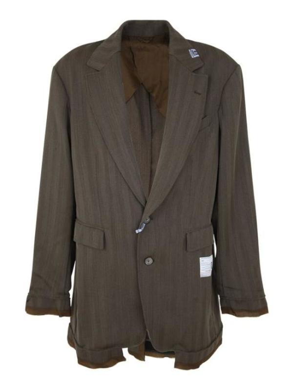 Mihara Yasuhiro Suit Jacket - Brown | Garmentory