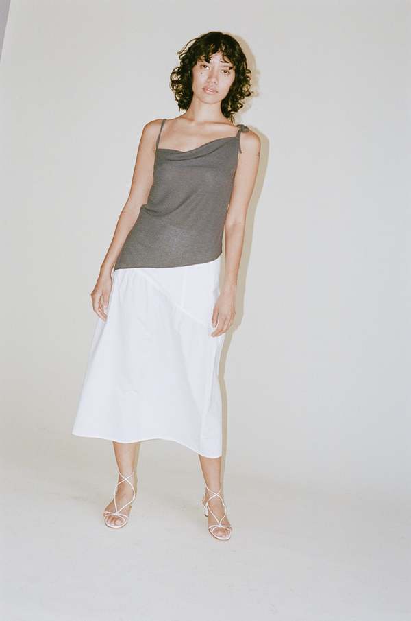 Deiji Studios Angle Skirt - White | Garmentory