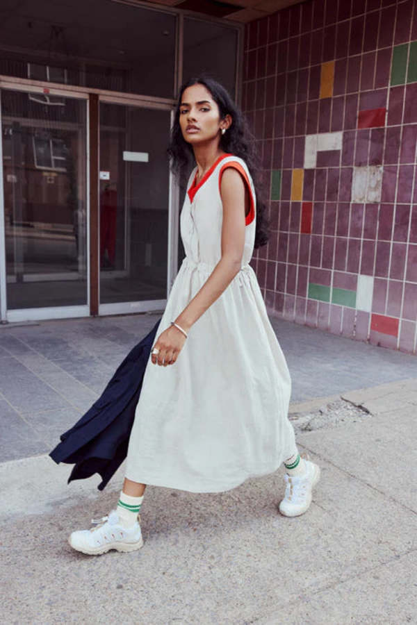 Eve Gravel Halsey Dress | Garmentory