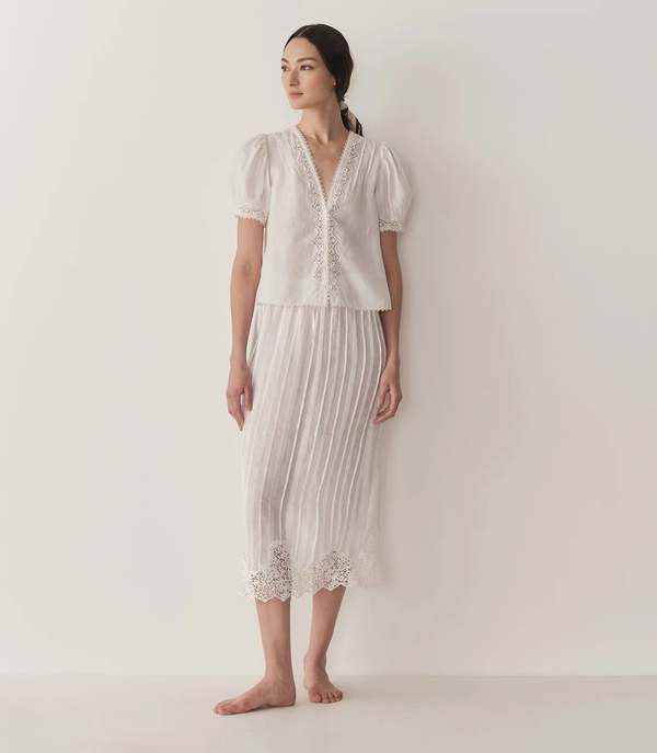 DÔEN Brigitta Top - Salt | Garmentory