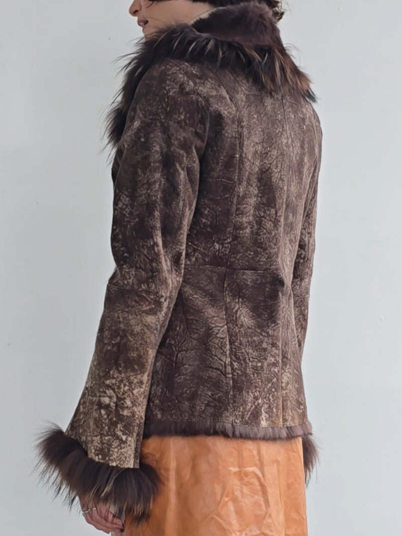 Vintage Soft Dyed Rabbit Jacket | Garmentory