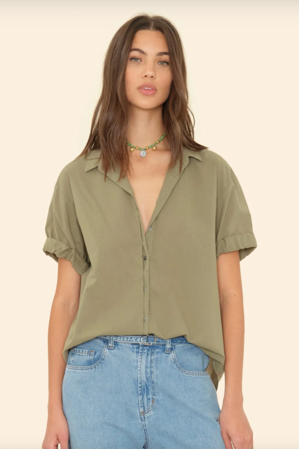 Xirena Channing Shirt - Dark Seagrass | Garmentory