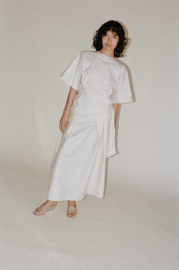 Michelle Del Rio Louise Dress - Cream | Garmentory