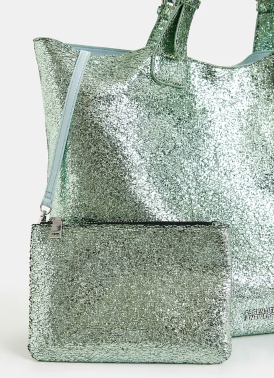 Essentiel Antwerp Hurry Shopper Tote Bag - Silver | Garmentory