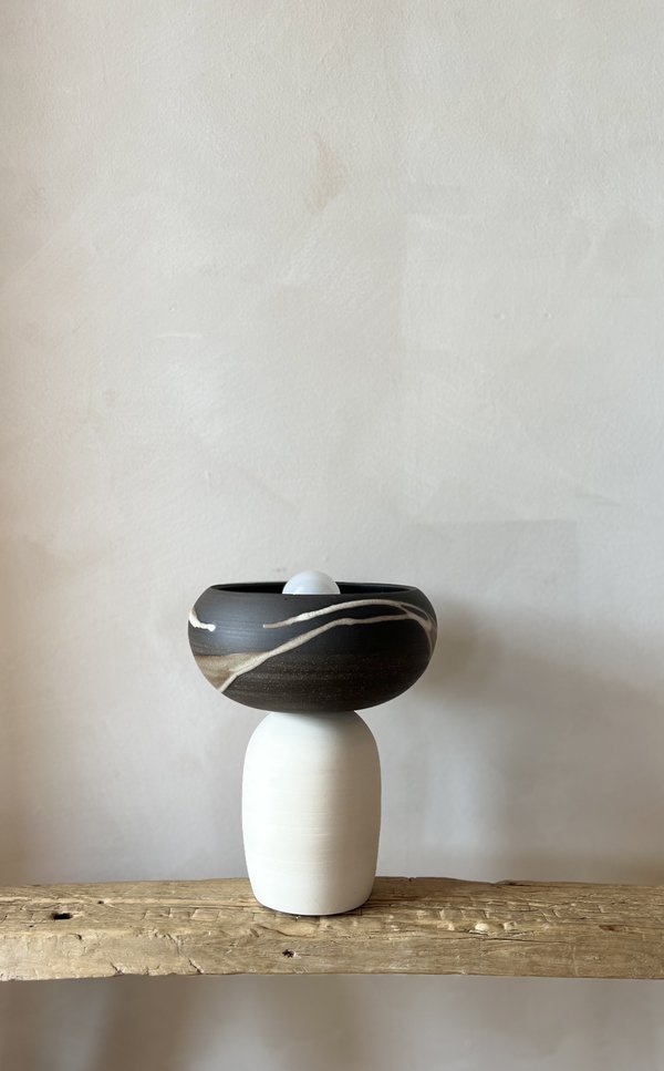 Studio Joo Sculptural Ceramic Table Lamp | Garmentory