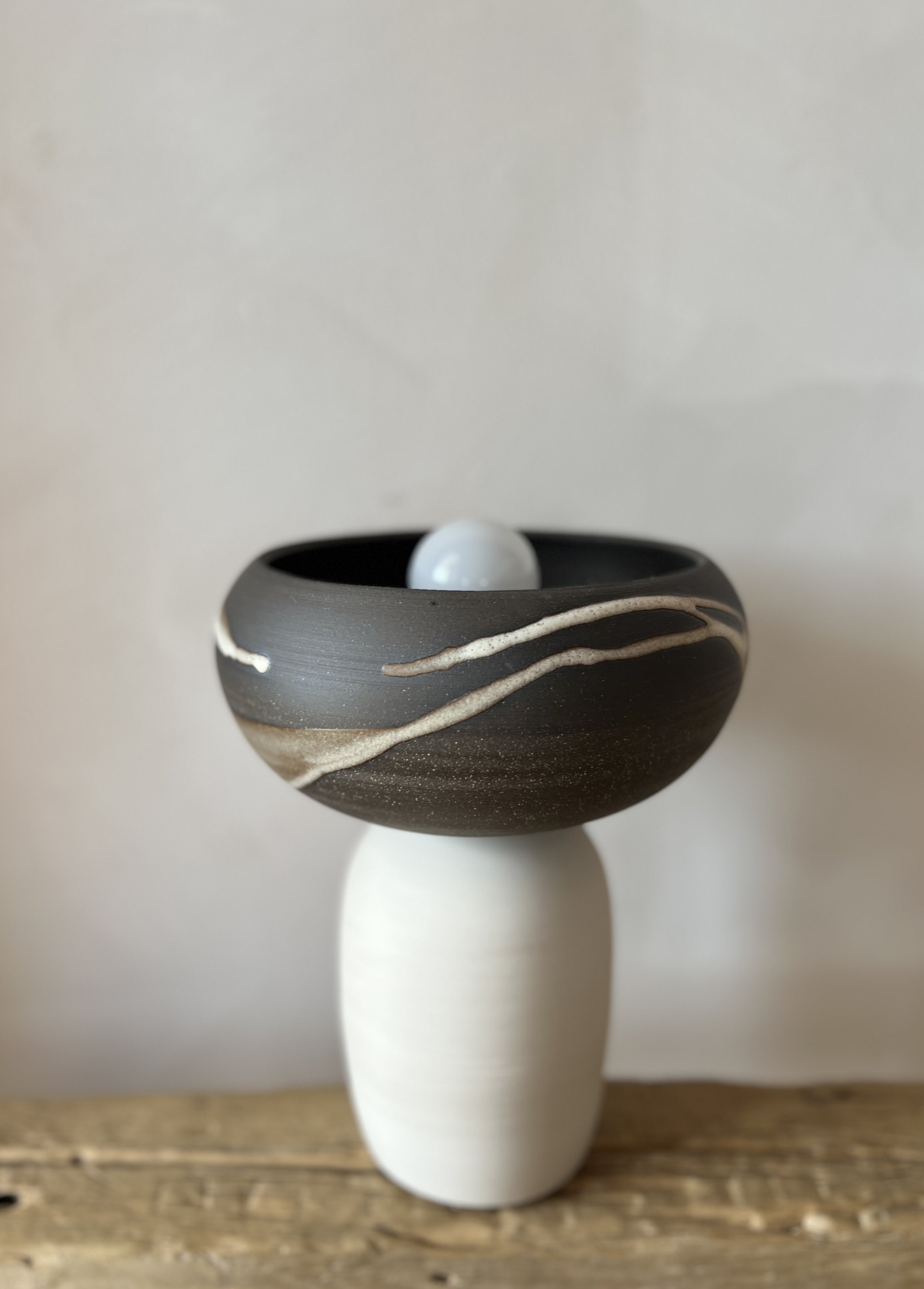 Studio Joo Sculptural Ceramic Table Lamp | Garmentory