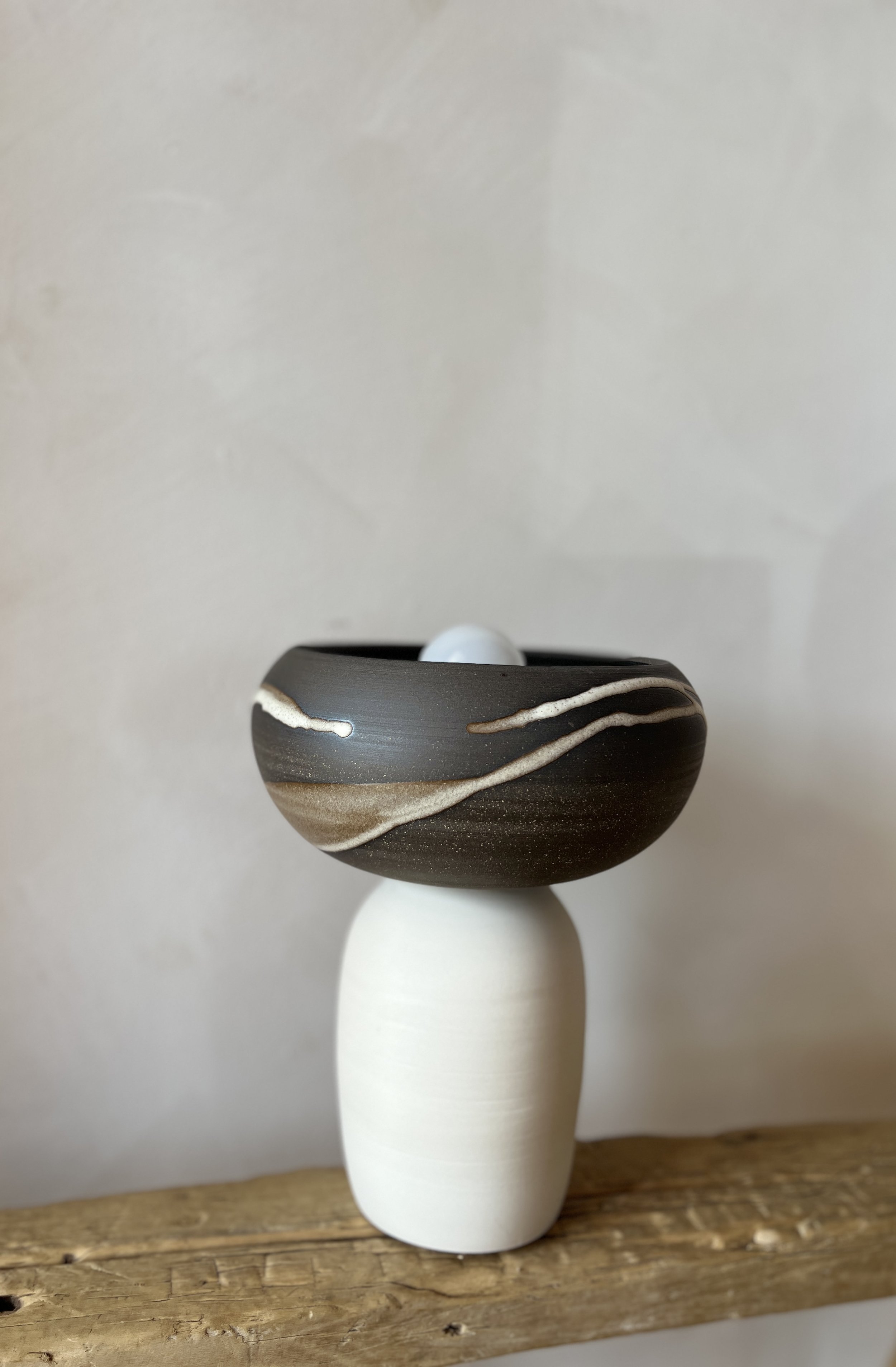 Studio Joo Sculptural Ceramic Table Lamp | Garmentory