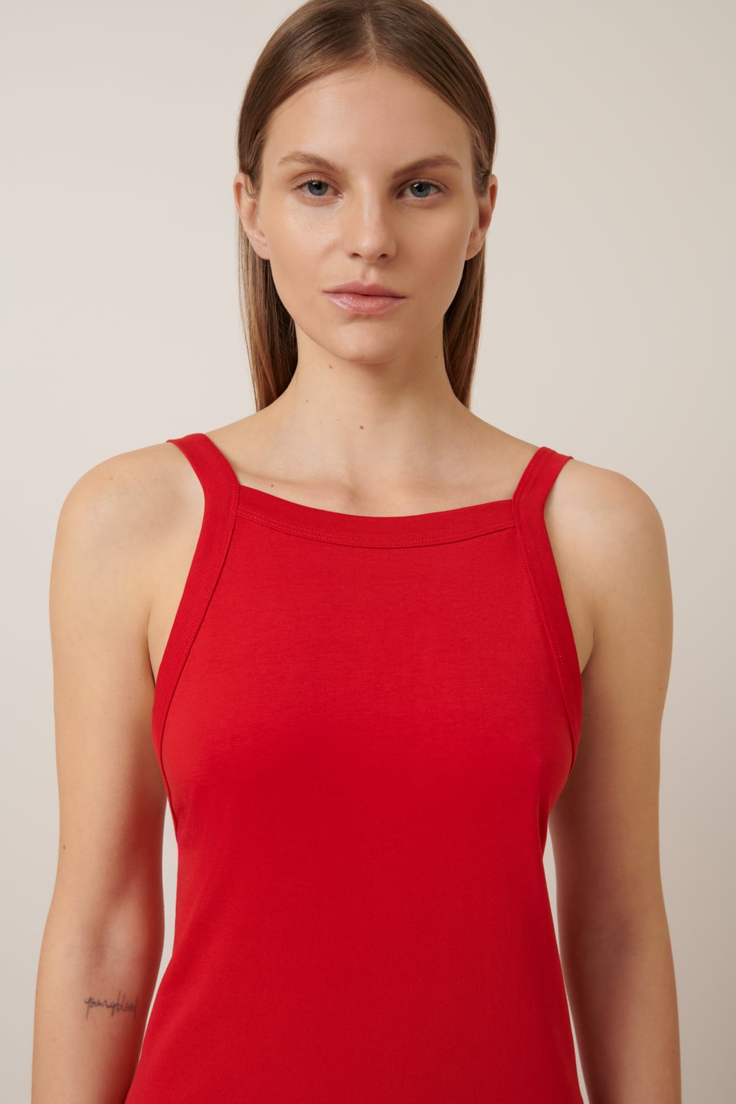 Kowtow Low Back Dress - Red | Garmentory