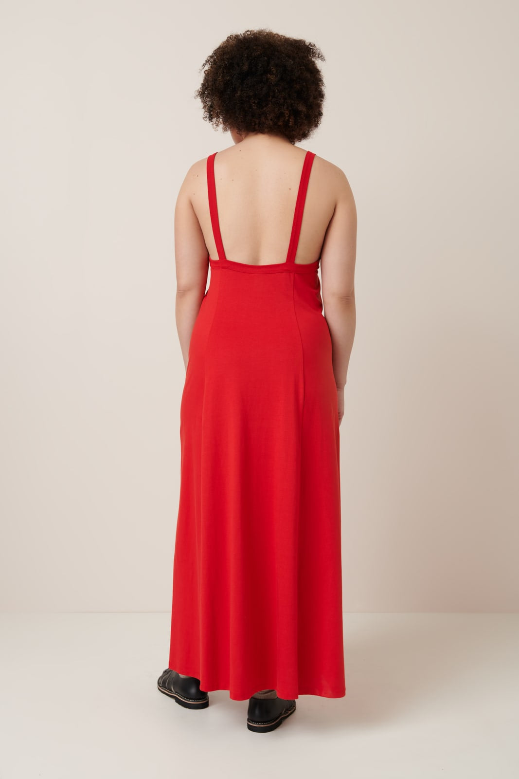 Kowtow Low Back Dress - Red | Garmentory