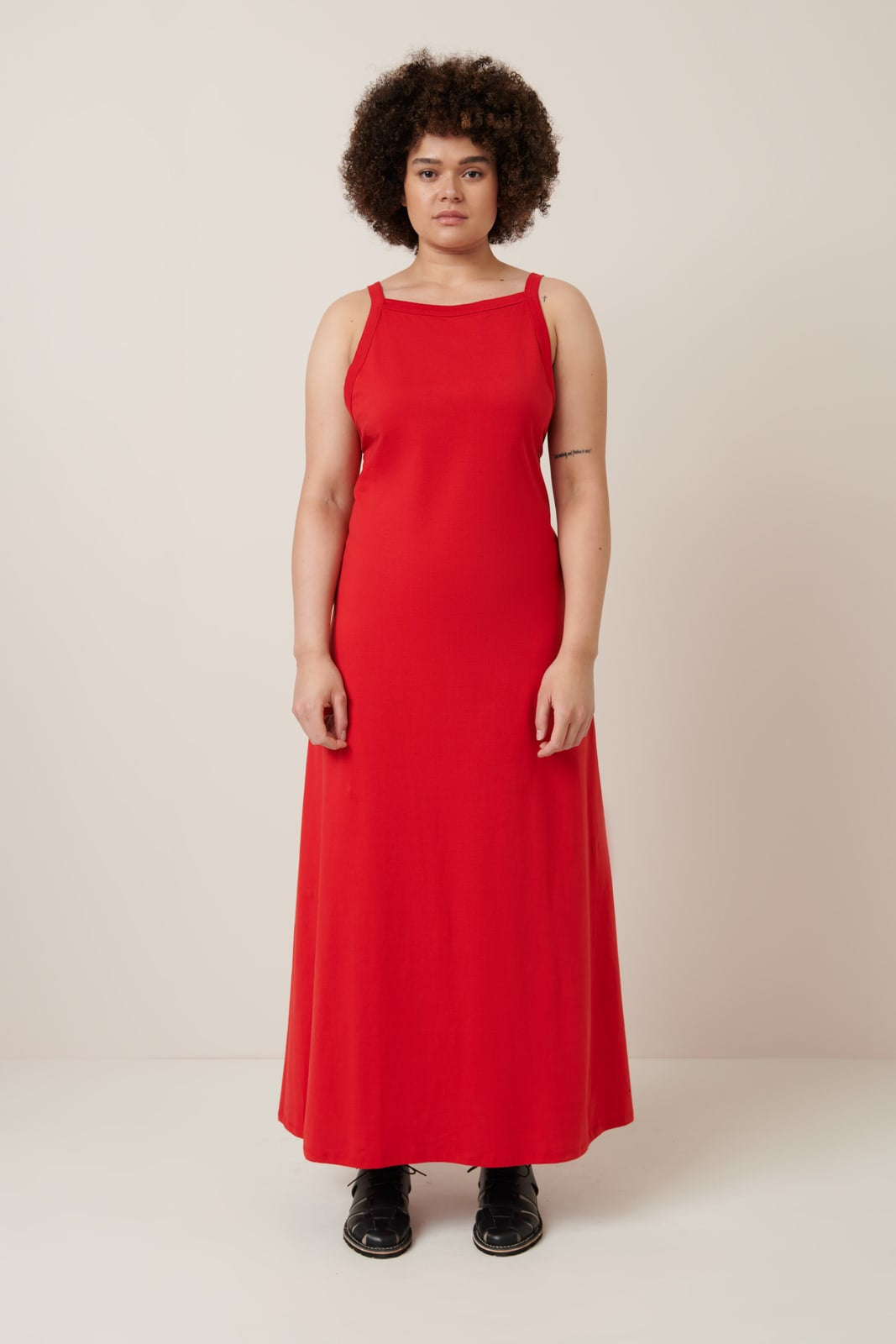 Kowtow Low Back Dress - Red | Garmentory