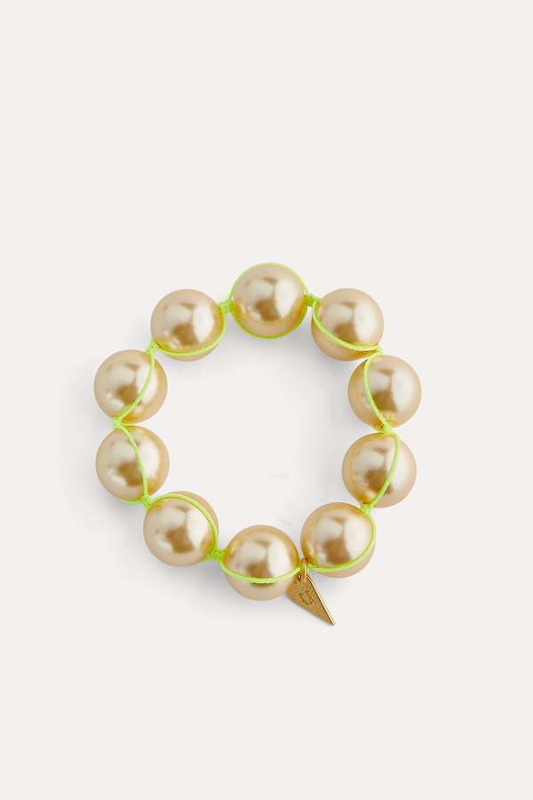 Forte Forte My Jewel Glass Beads Crochet Bracelet - Daffodil | Garmentory