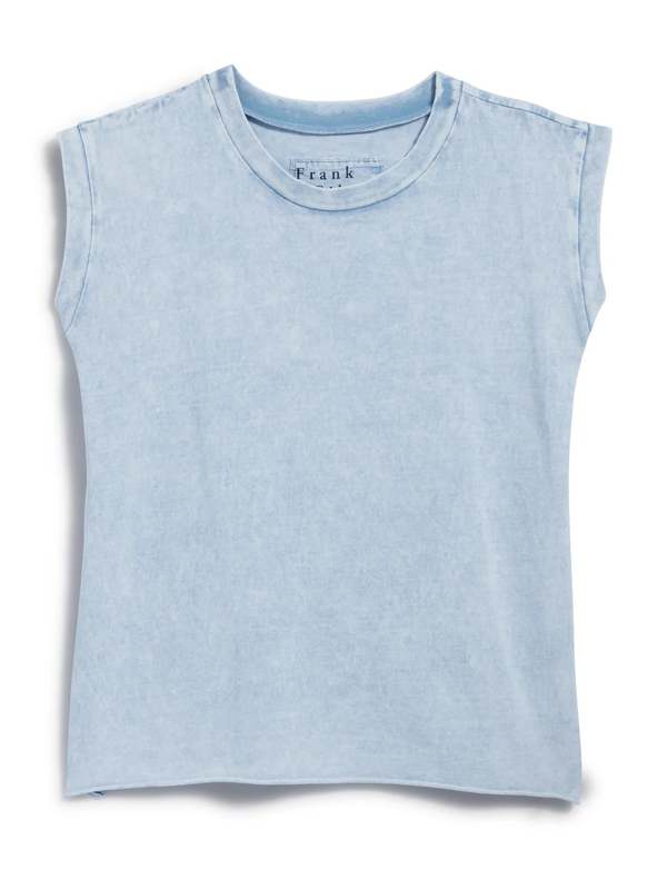 Frank & Eileen Aiden Vintage Muscle Tee - Mineral Blue | Garmentory